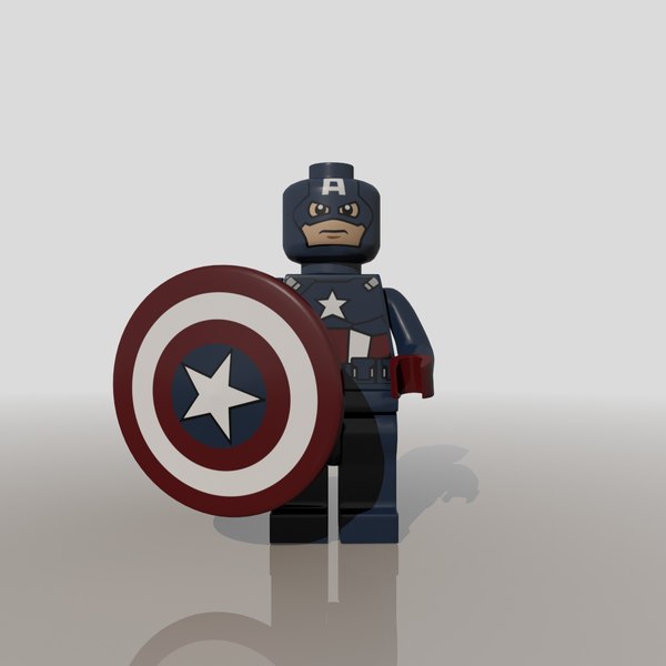 3ds max captain america lego