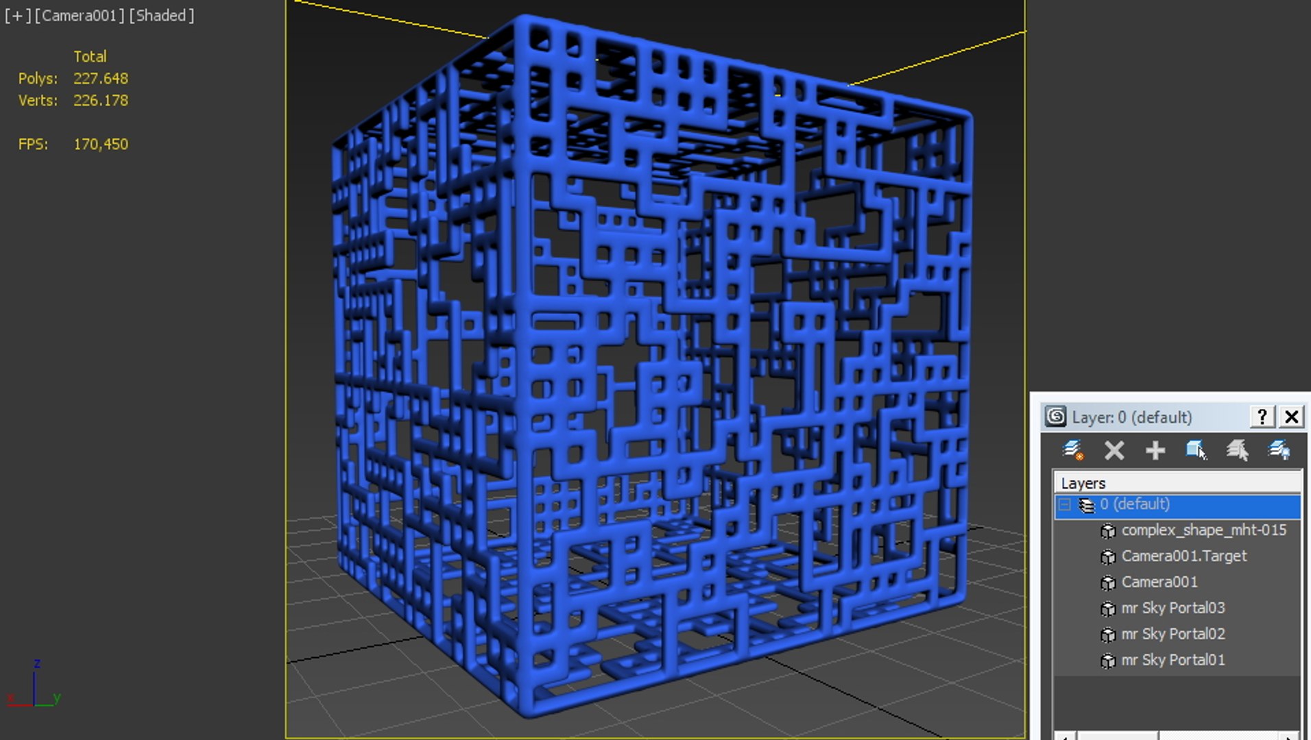 complex shape 3d model