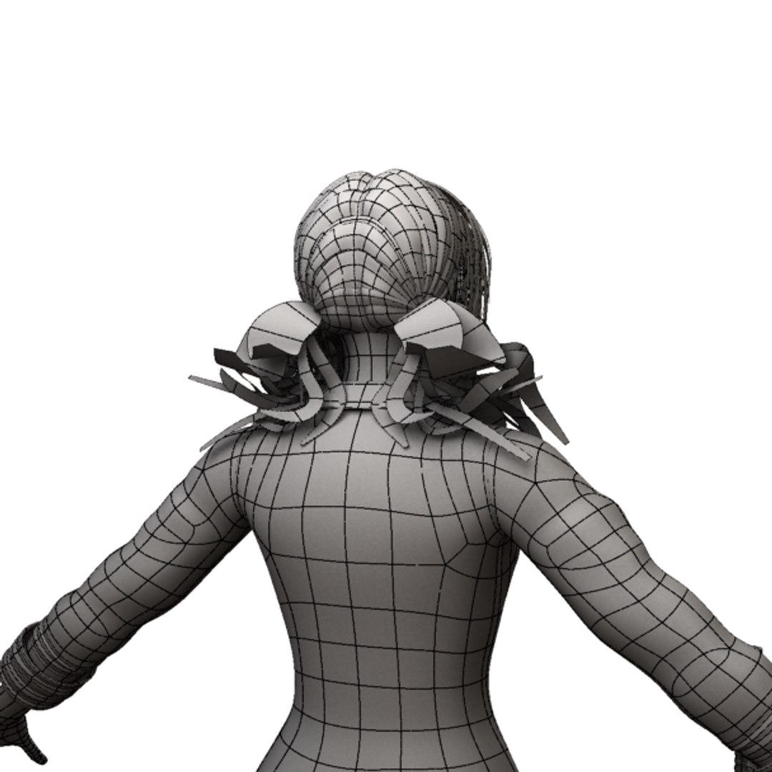 Girl Black Smith Realistic Female 3d Model