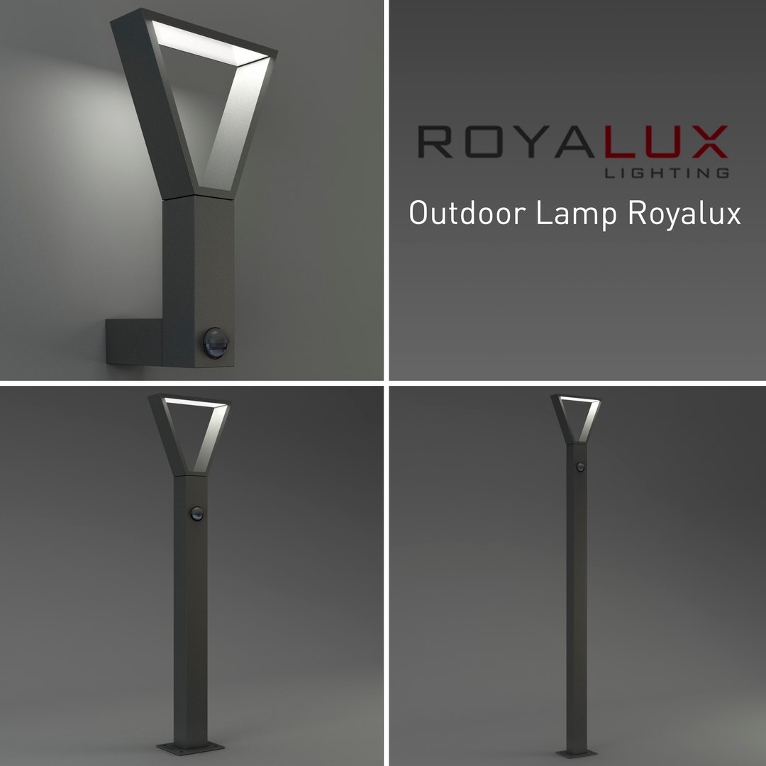 3d outdoor lighting lamp royalux