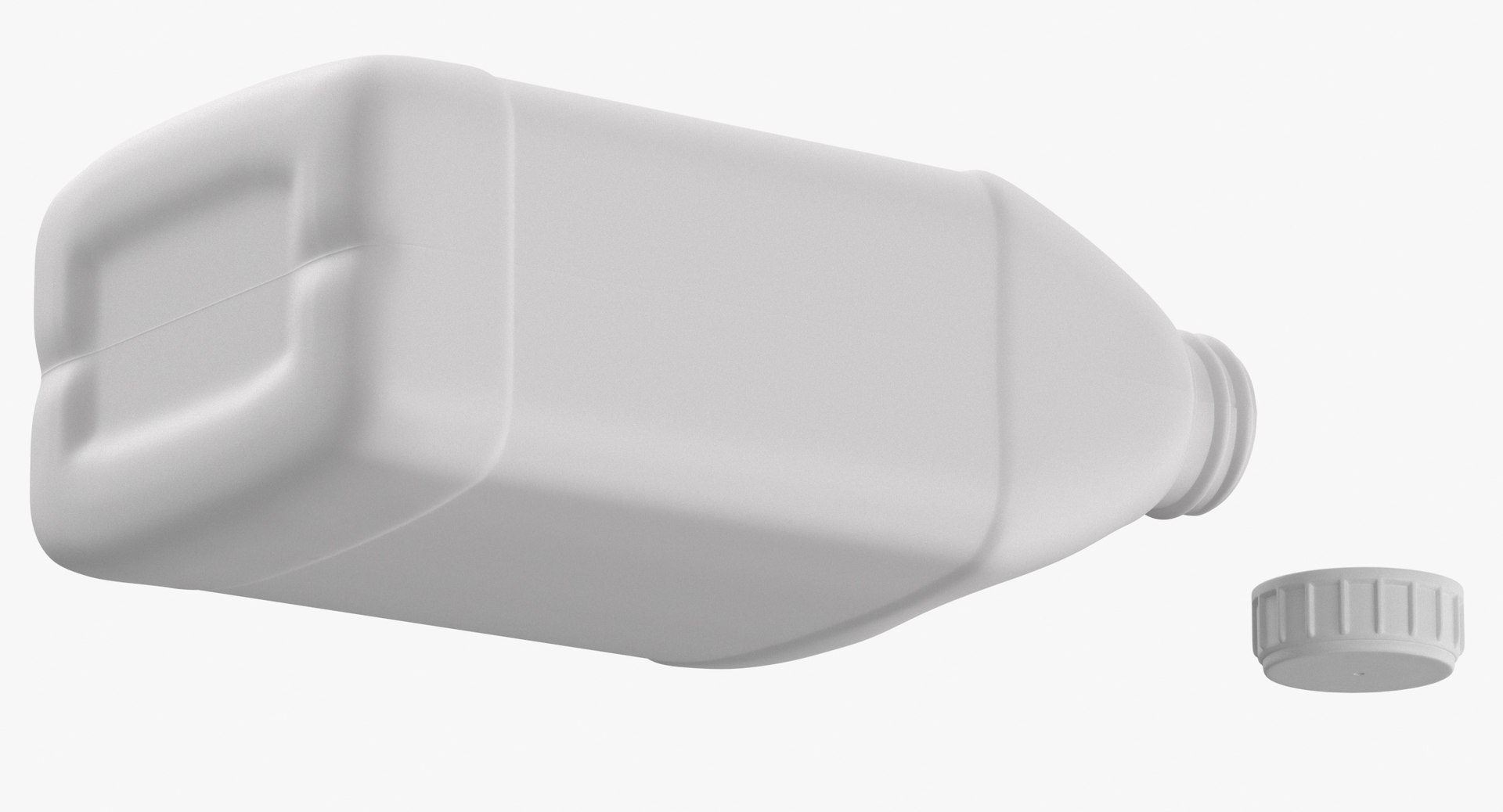 Plastic F Style Bottle 1 2 Gallon With Ribbed Plastic Buttress Cap 02 ...