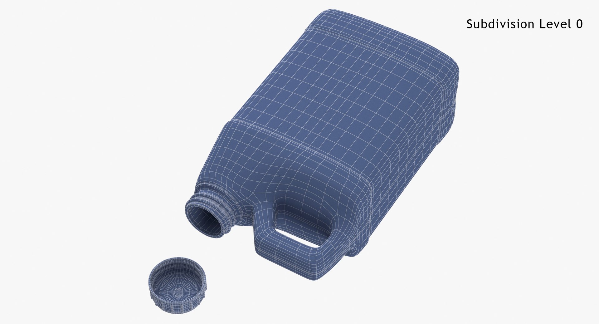 Plastic F Style Bottle 1 2 Gallon With Ribbed Plastic Buttress Cap 02 ...