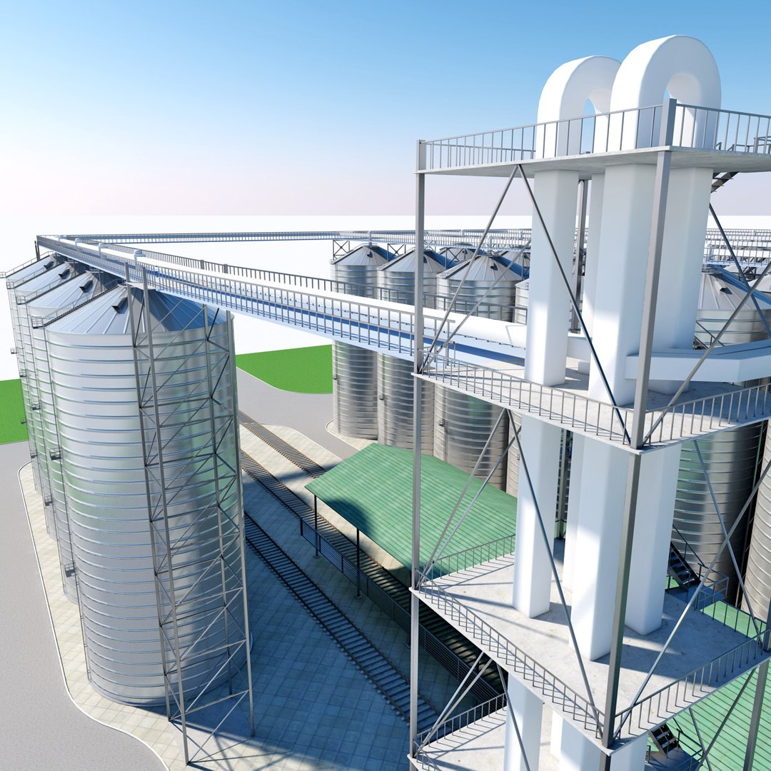 3d grain terminal 2 model