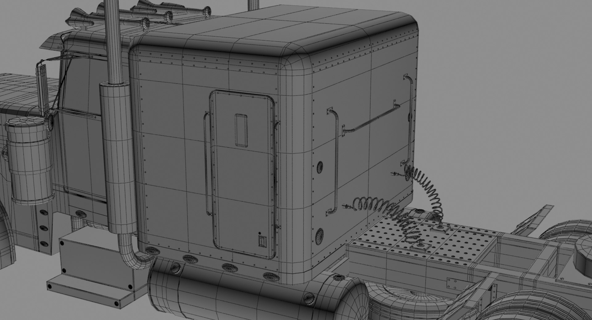 Truck Cab 3d Model