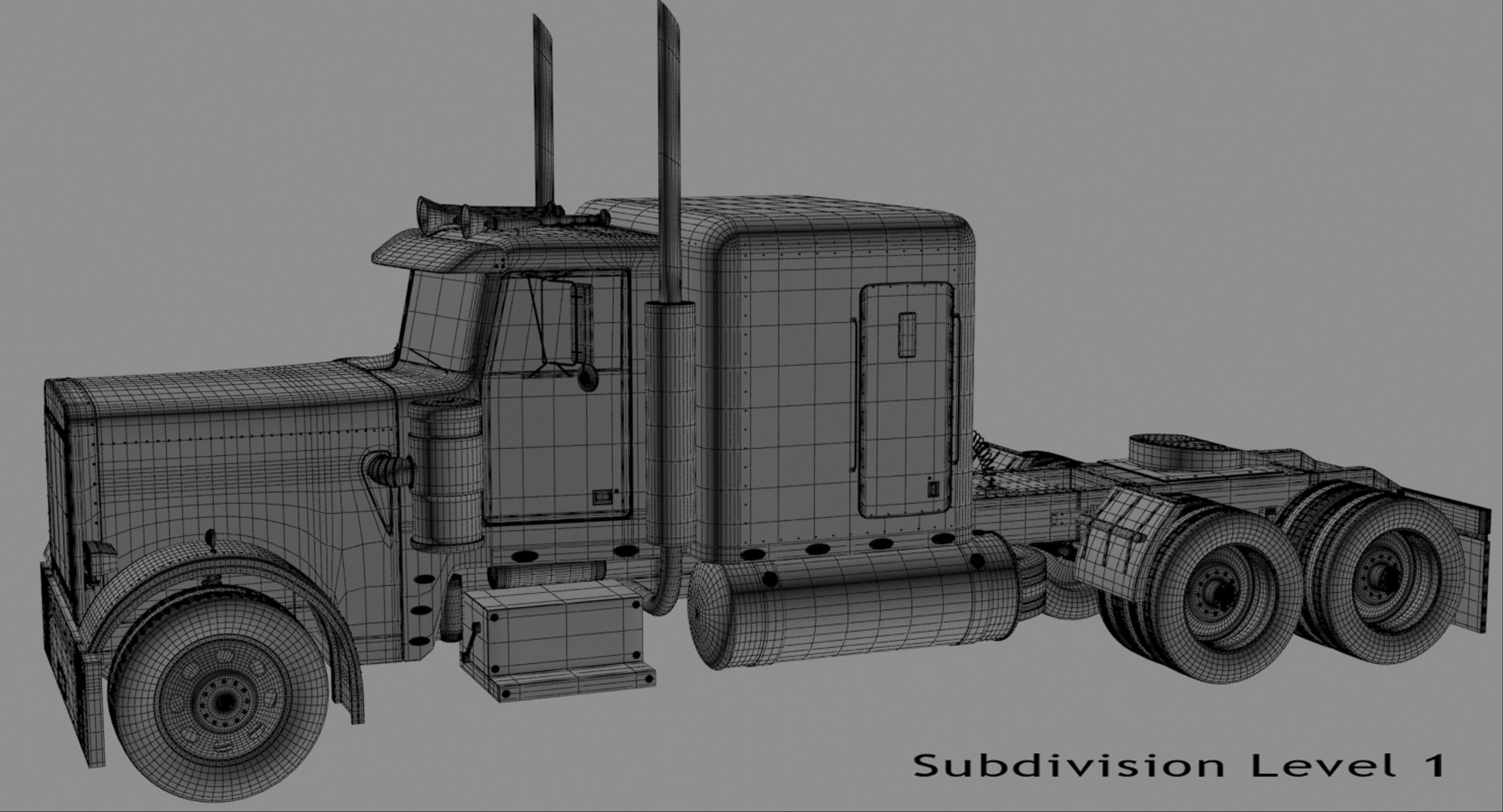 Truck Cab 3d Model