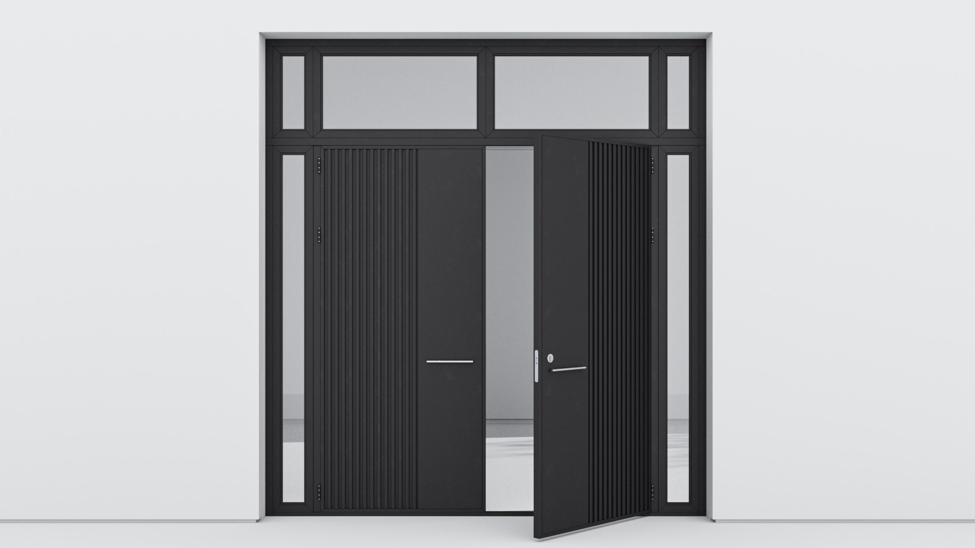 3D Aluminium Door 58 Model - TurboSquid 2016340