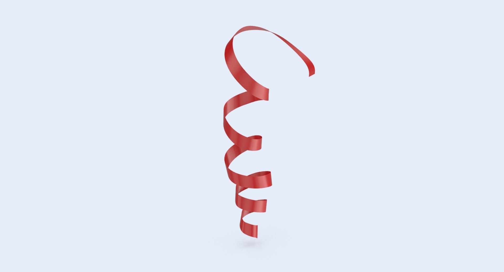 Curly Ribbon 3d Model