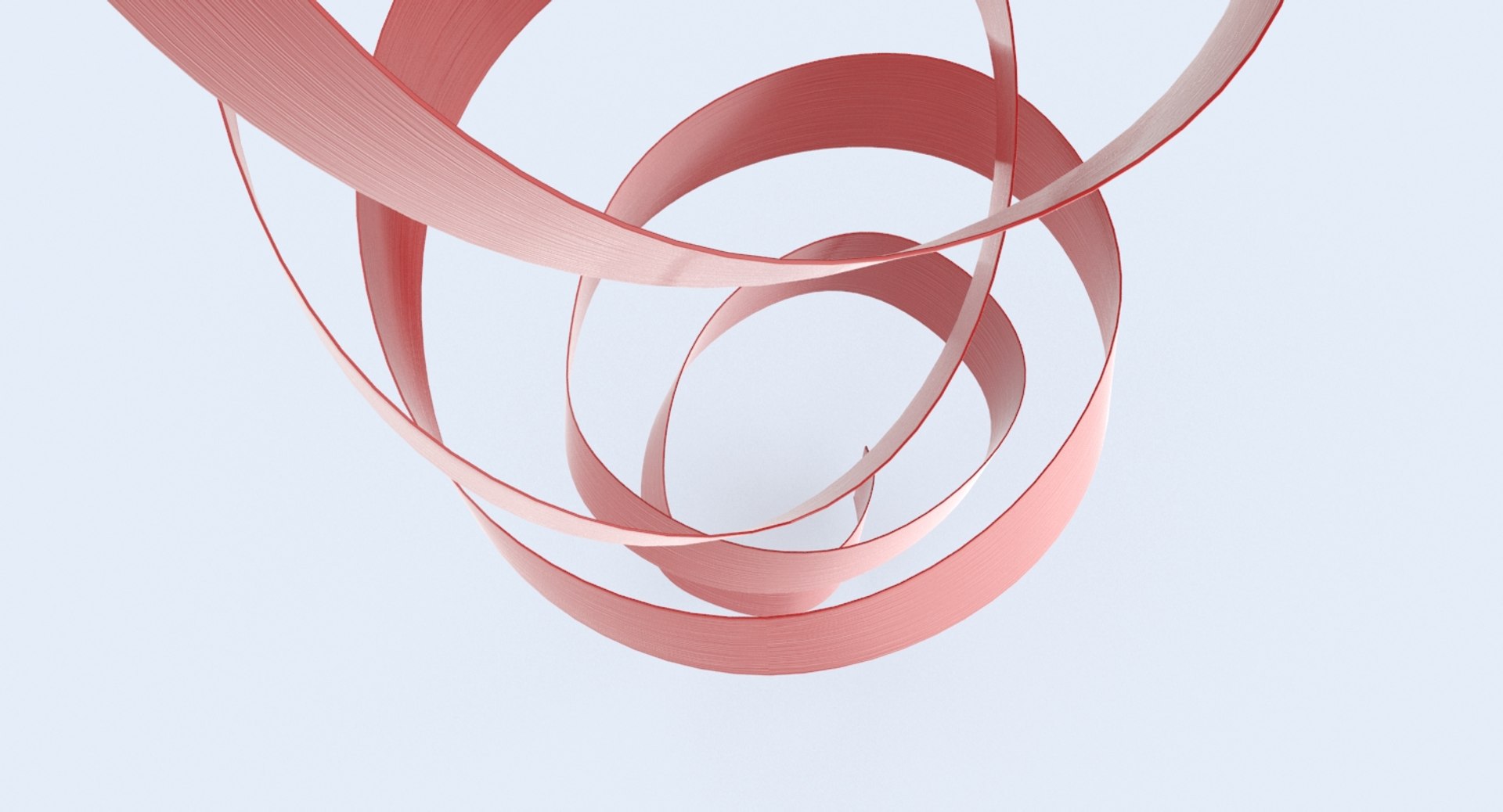 Curly Ribbon 3d Model