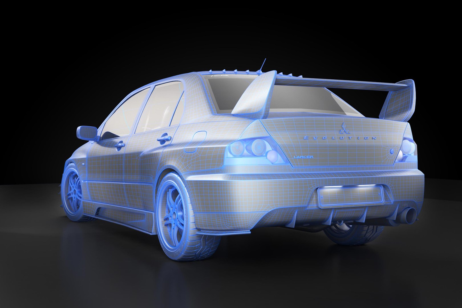 Car Mitsubishi Lancer Evolution 9 3D Model - TurboSquid 1328632