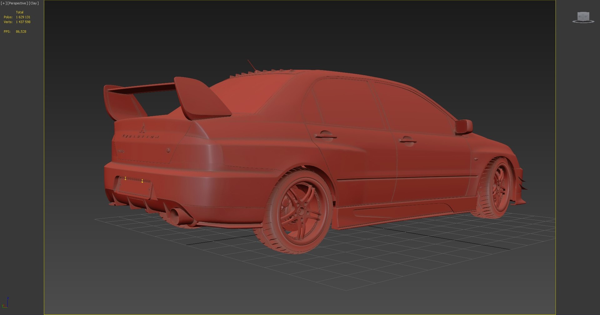 Car Mitsubishi Lancer Evolution 9 3D Model - TurboSquid 1328632