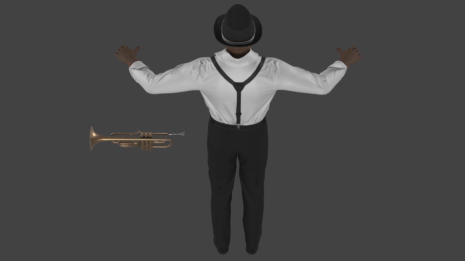 Trumpet Player Model - TurboSquid 2293802
