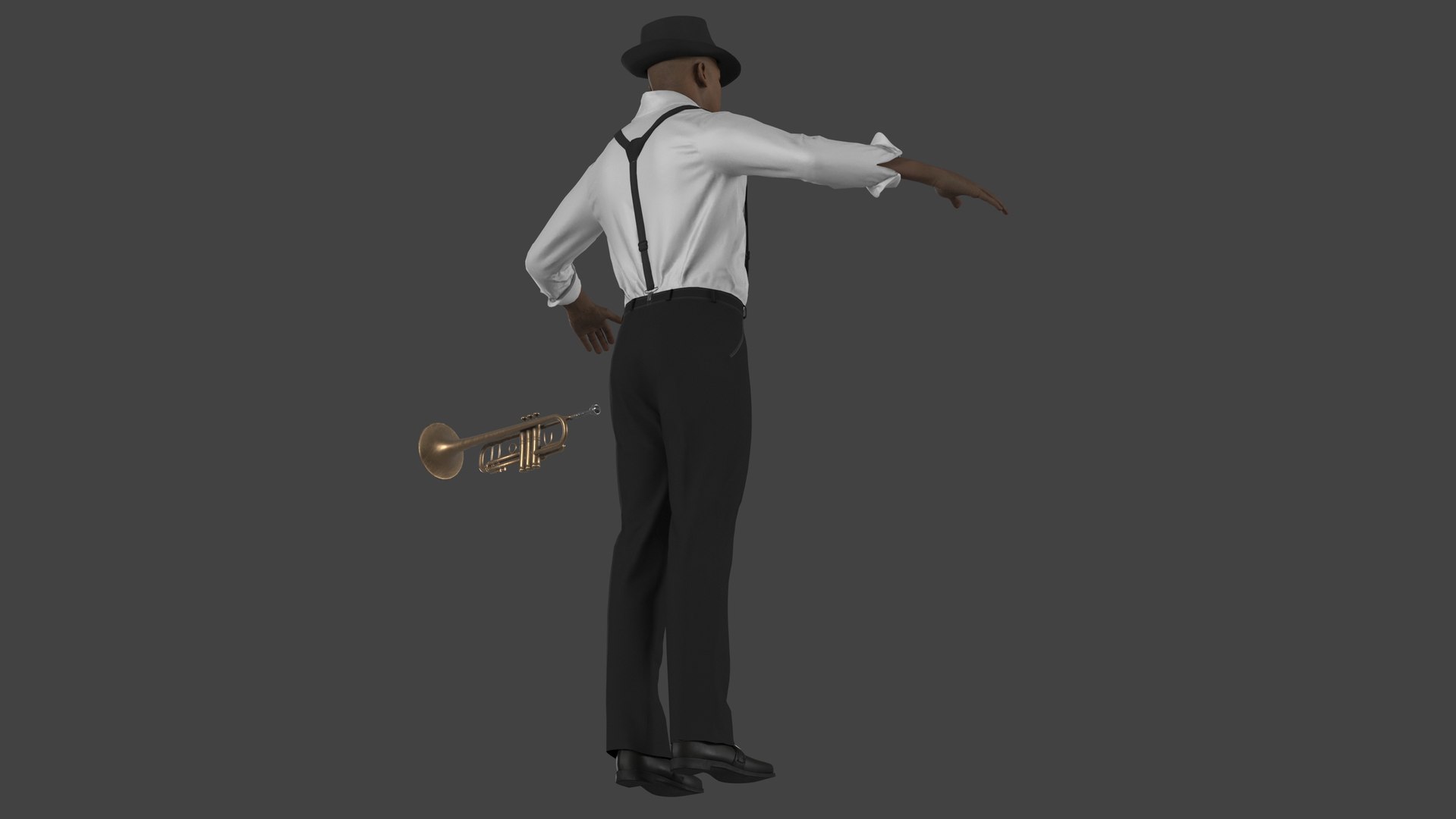 Trumpet Player Model - TurboSquid 2293802