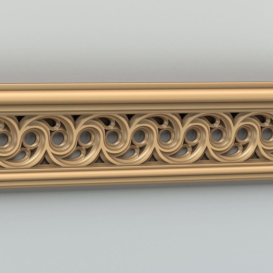 3D Decorative Molding Model - TurboSquid 1402795