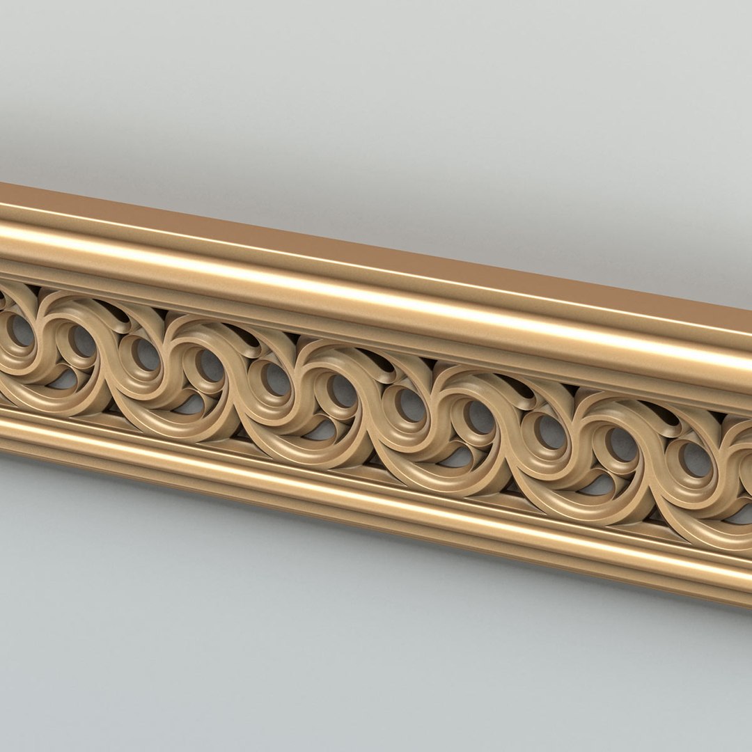 3D Decorative Molding Model - TurboSquid 1402795