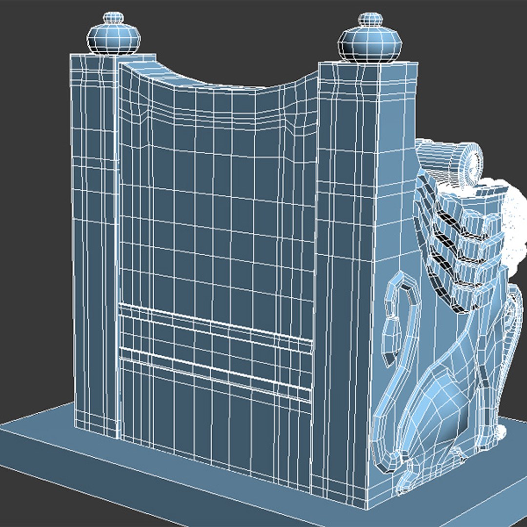Throne Marble 3d Model