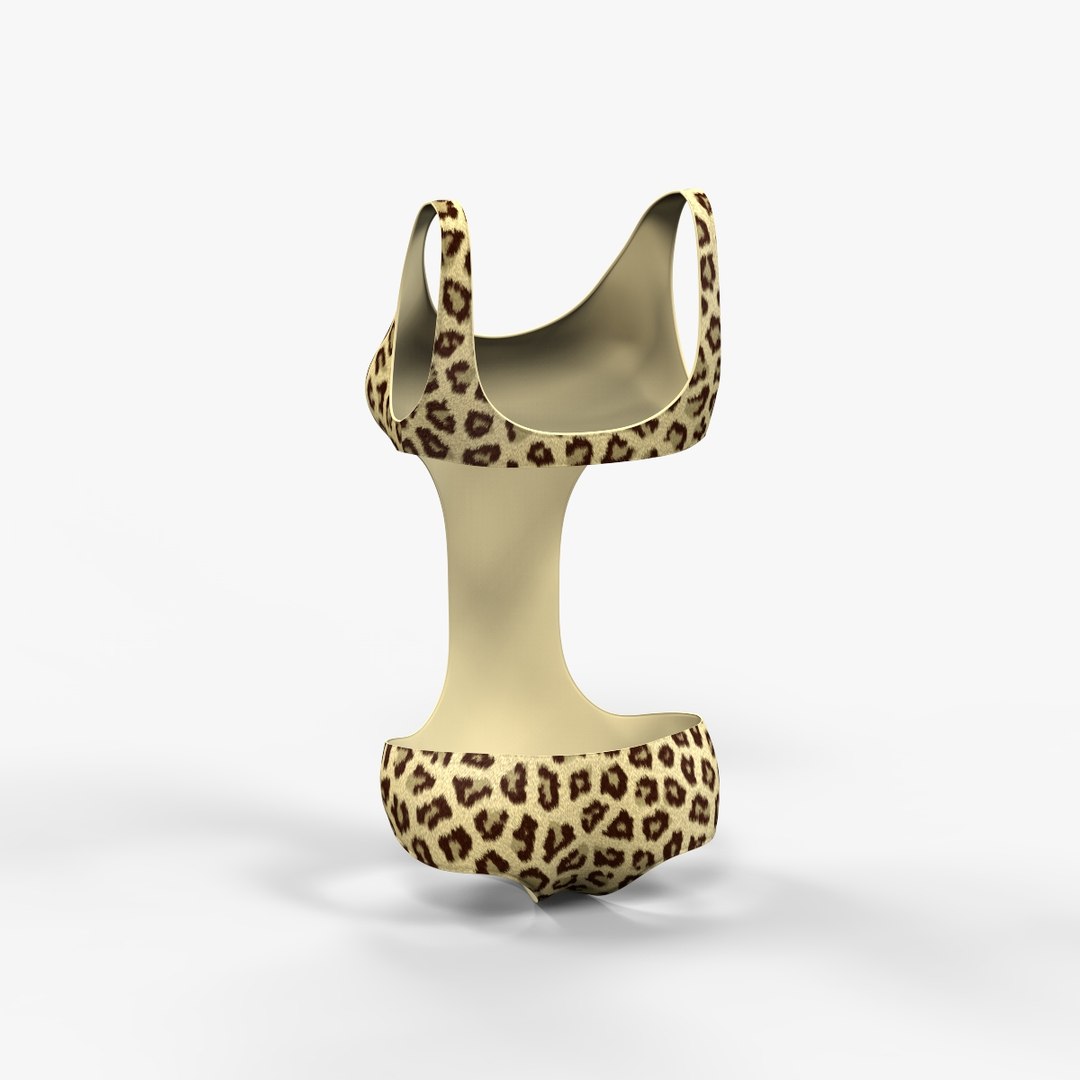 Leopard swimsuit model - TurboSquid 1241151