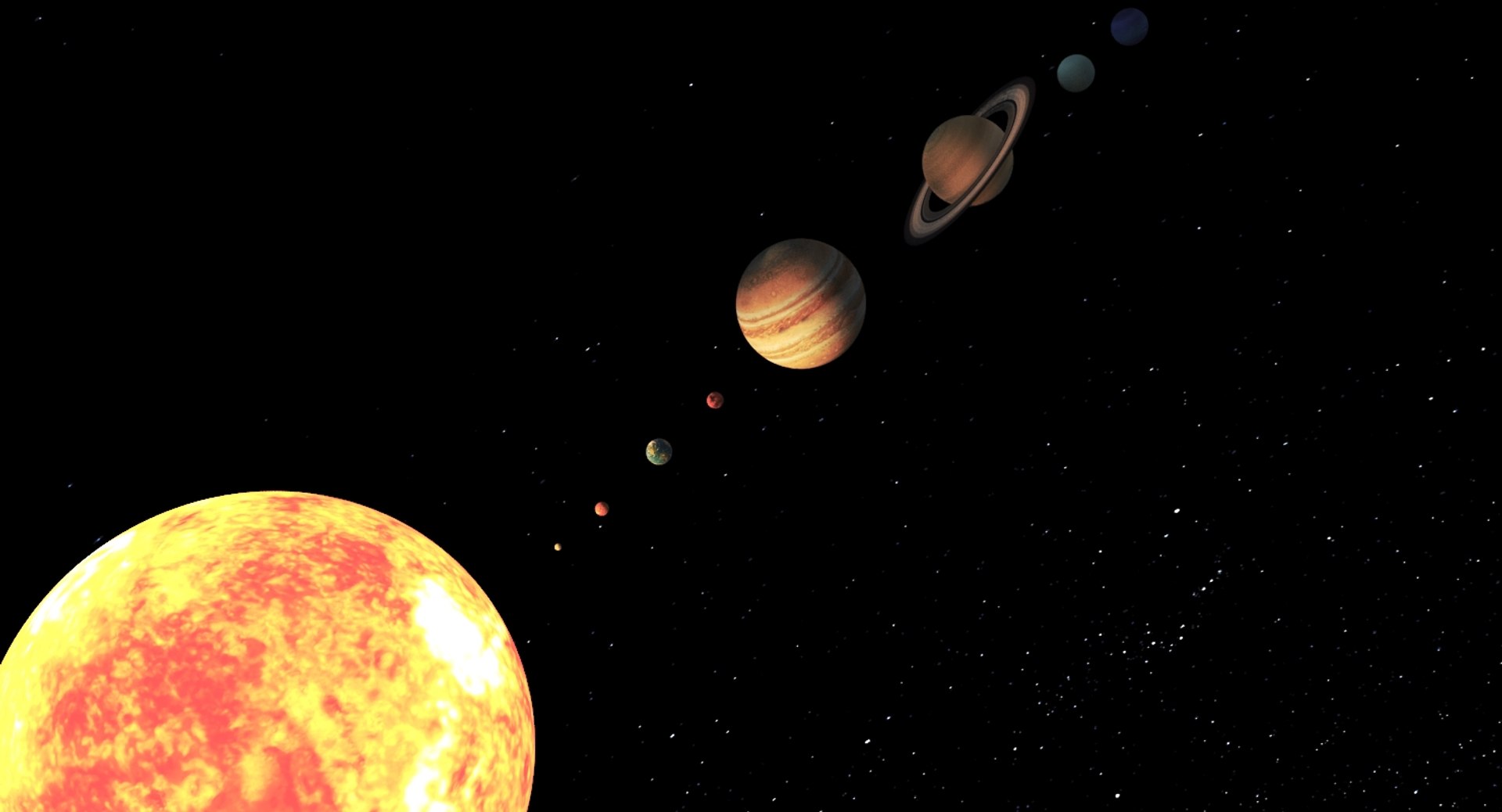 3D Model Solar Space Scene - TurboSquid 1389073