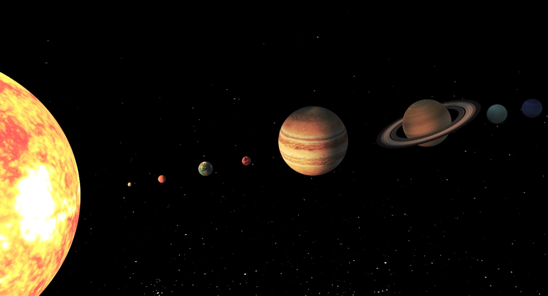 3D Model Solar Space Scene - TurboSquid 1389073