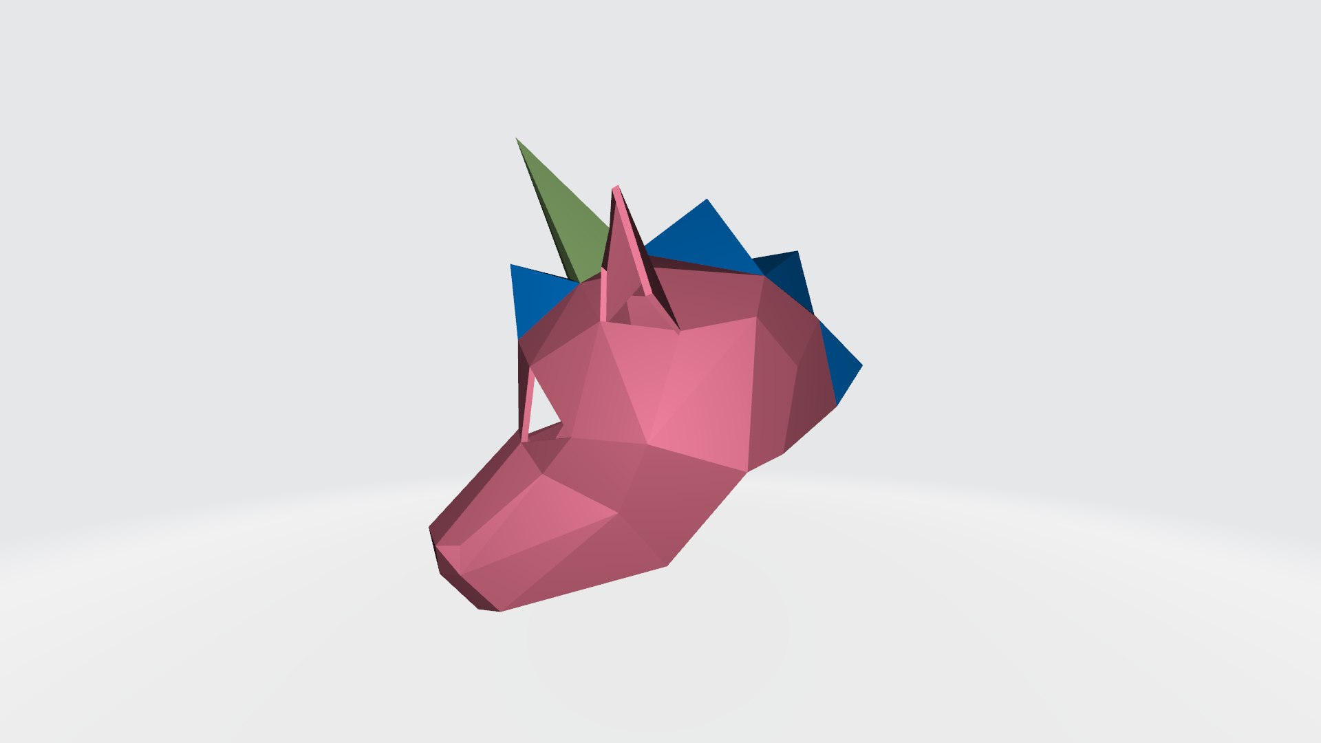 3D Full Face Unicorn Mask - TurboSquid 2323863