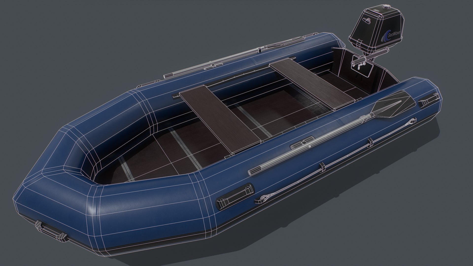 Pbr Inflatable Boat 3D Model - TurboSquid 1398252