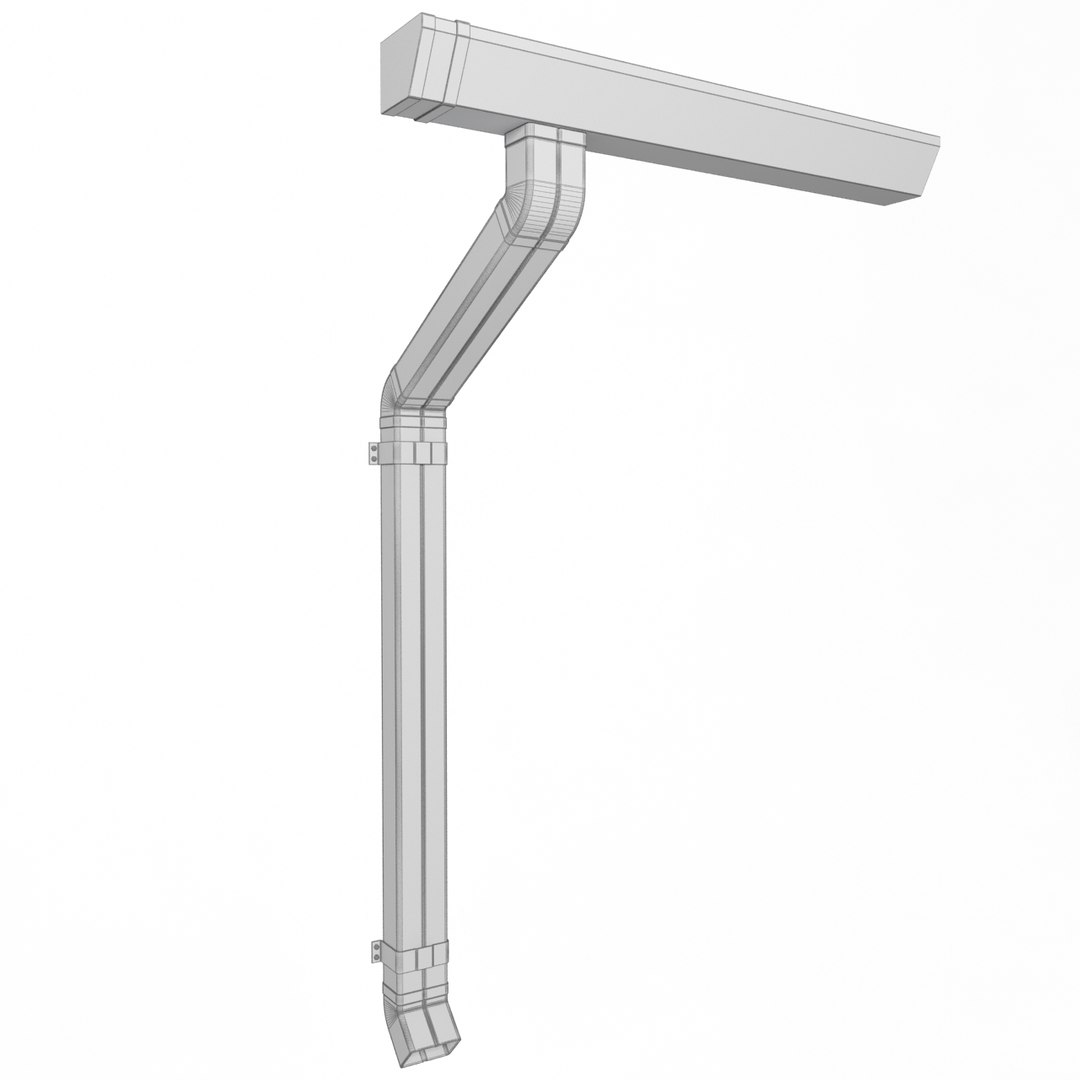 Gutter Rain Water 3d Model