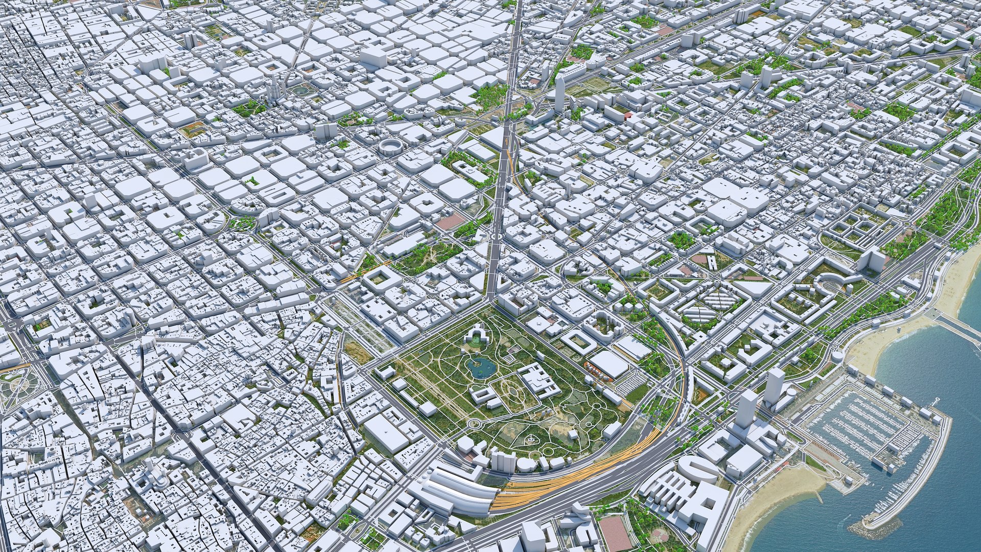 City Area Building 3D Model - TurboSquid 1546901