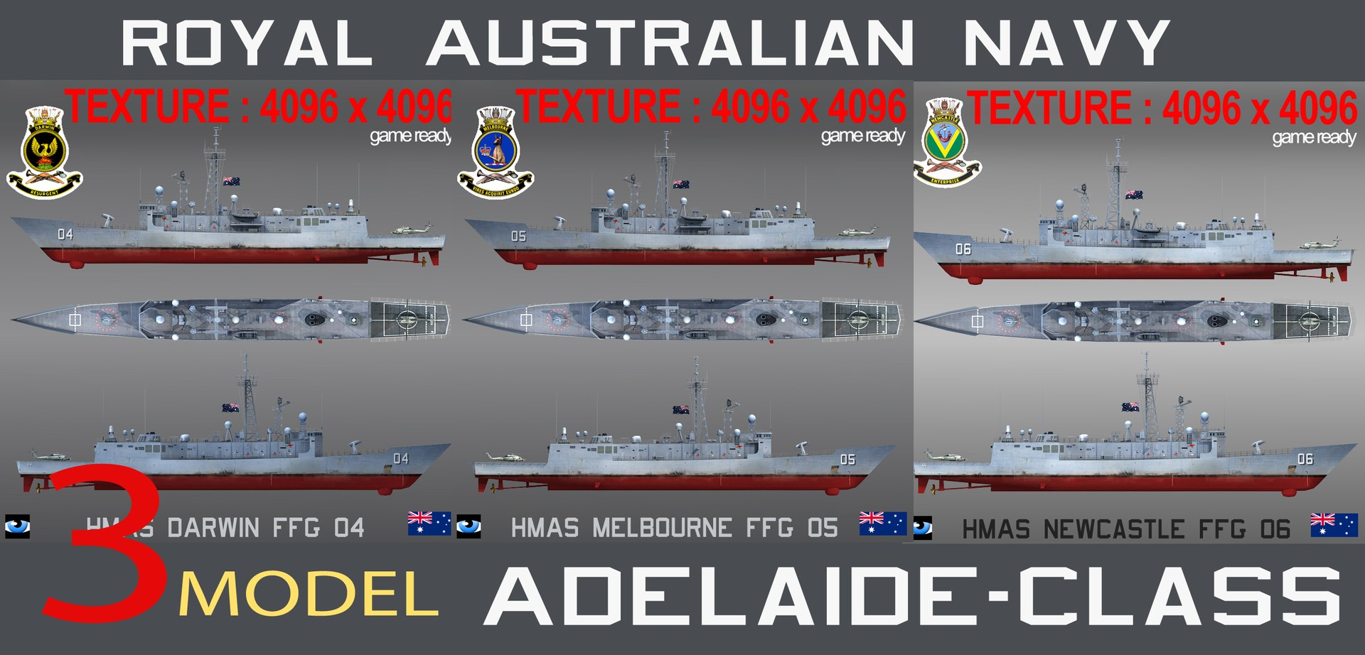 3d Royal Australian Navy Adelaide