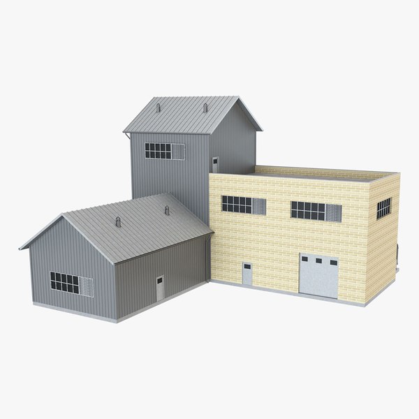 modelo 3d Edificio industrial 22 gratis - TurboSquid 1540346