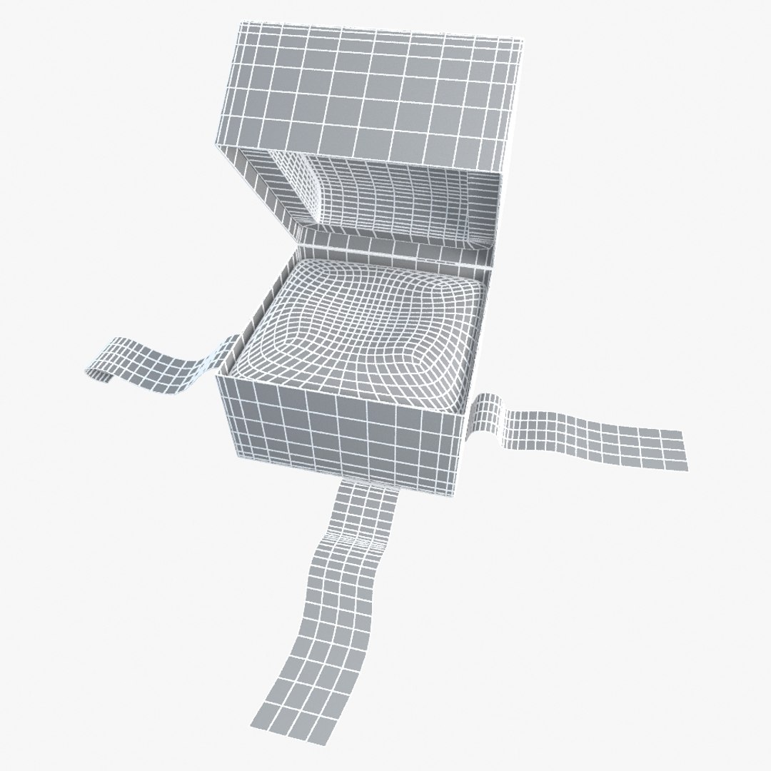 3d Christmas Gift Present Box Model