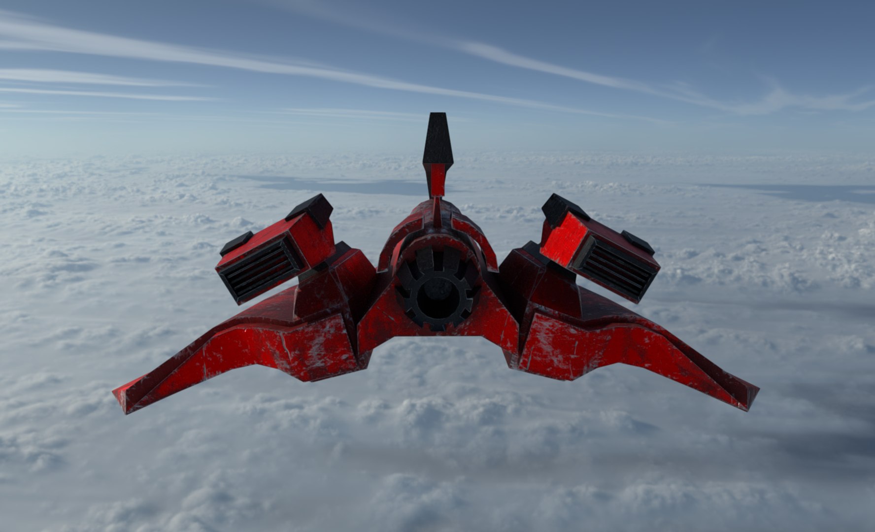 Arcade Spaceship Enemy 3D Model - TurboSquid 1303675