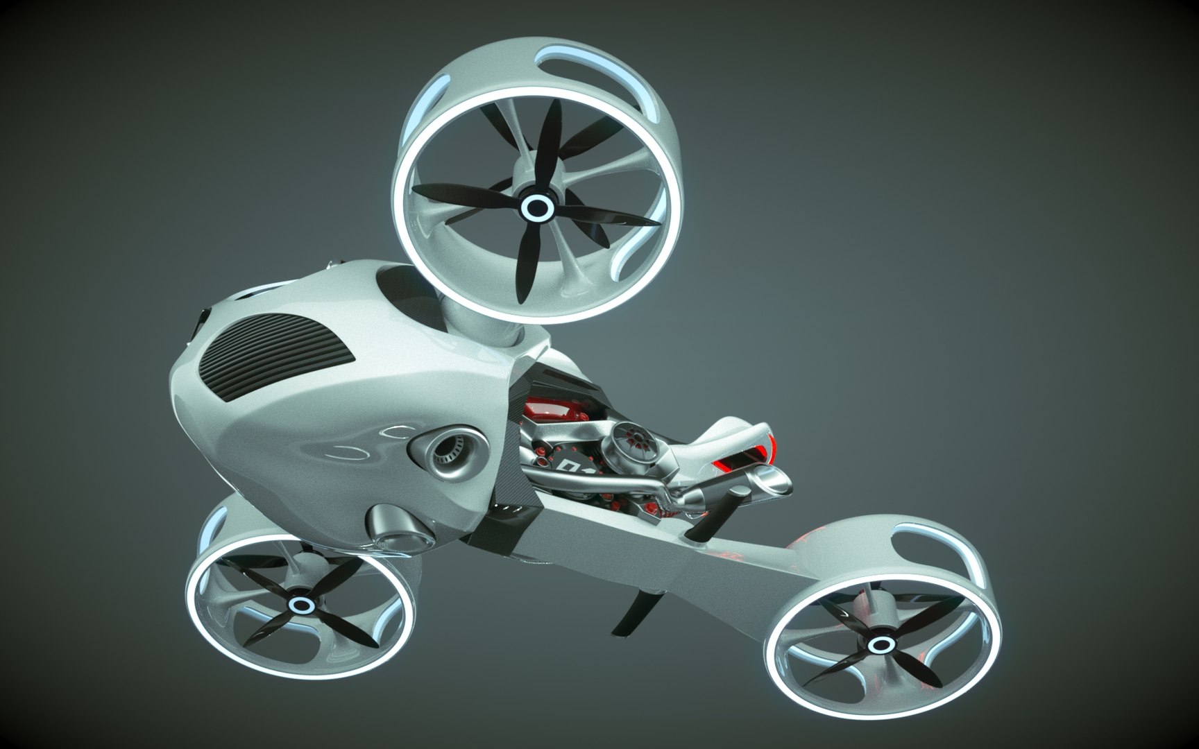 T Copter Bike 02 Model - TurboSquid 1985424