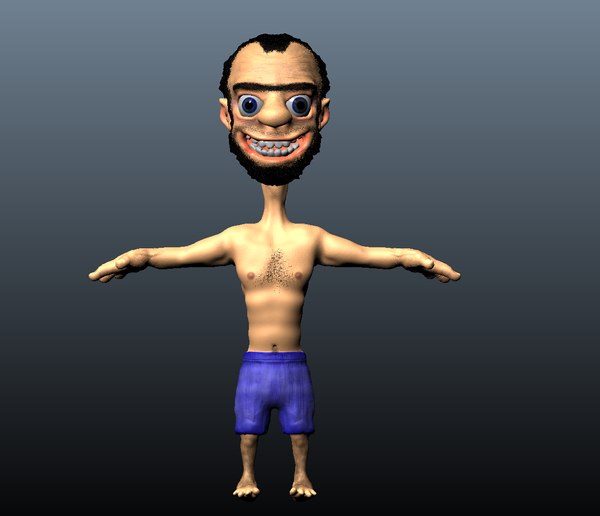 man body 3d max