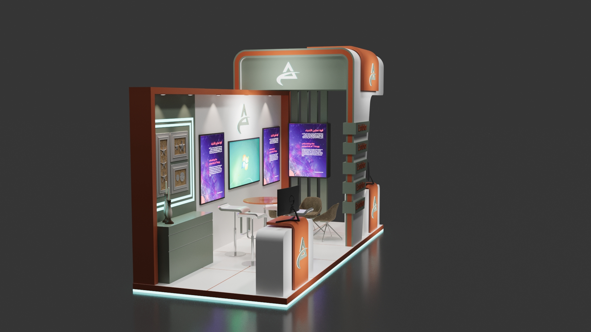 3D Exhibition Booth - TurboSquid 2229329