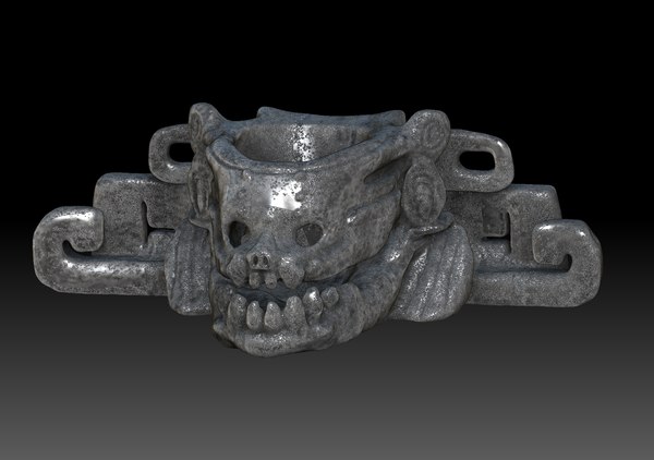 modelo 3d Calavera con arte maya - TurboSquid 1179805
