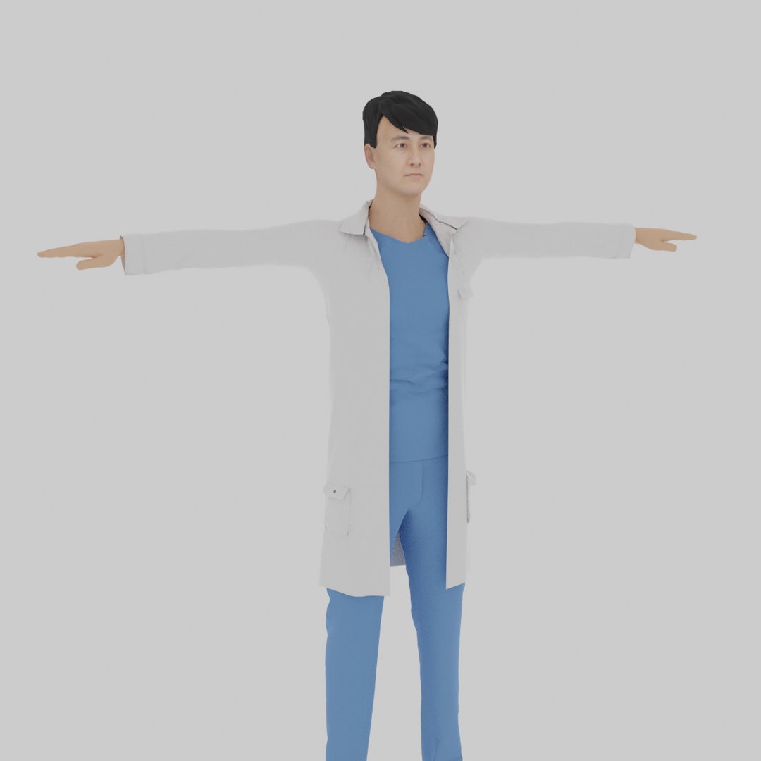 3D Doctor Man - TurboSquid 2021546