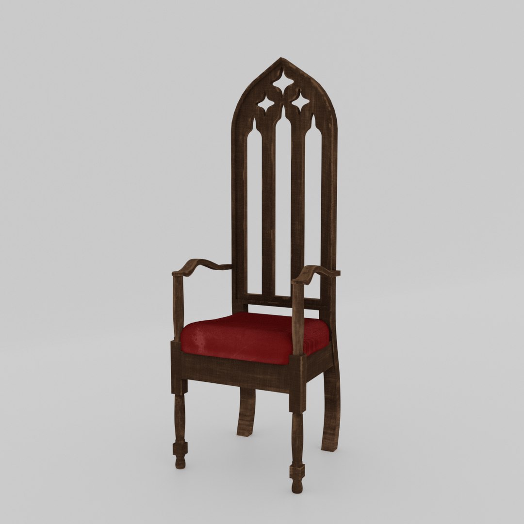 3D Model Medieval Chair - TurboSquid 2097744