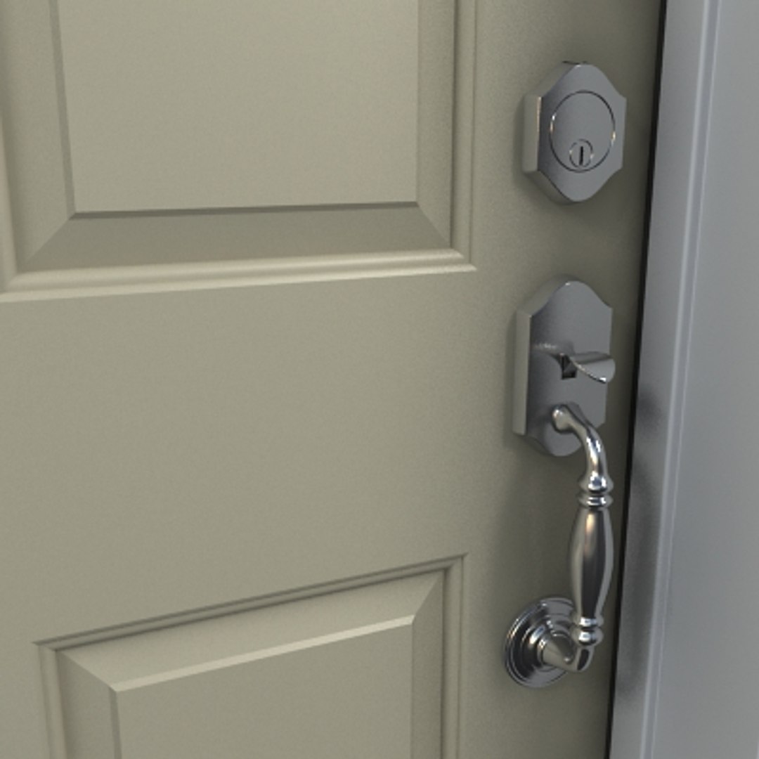 residential entry door 14 3d max