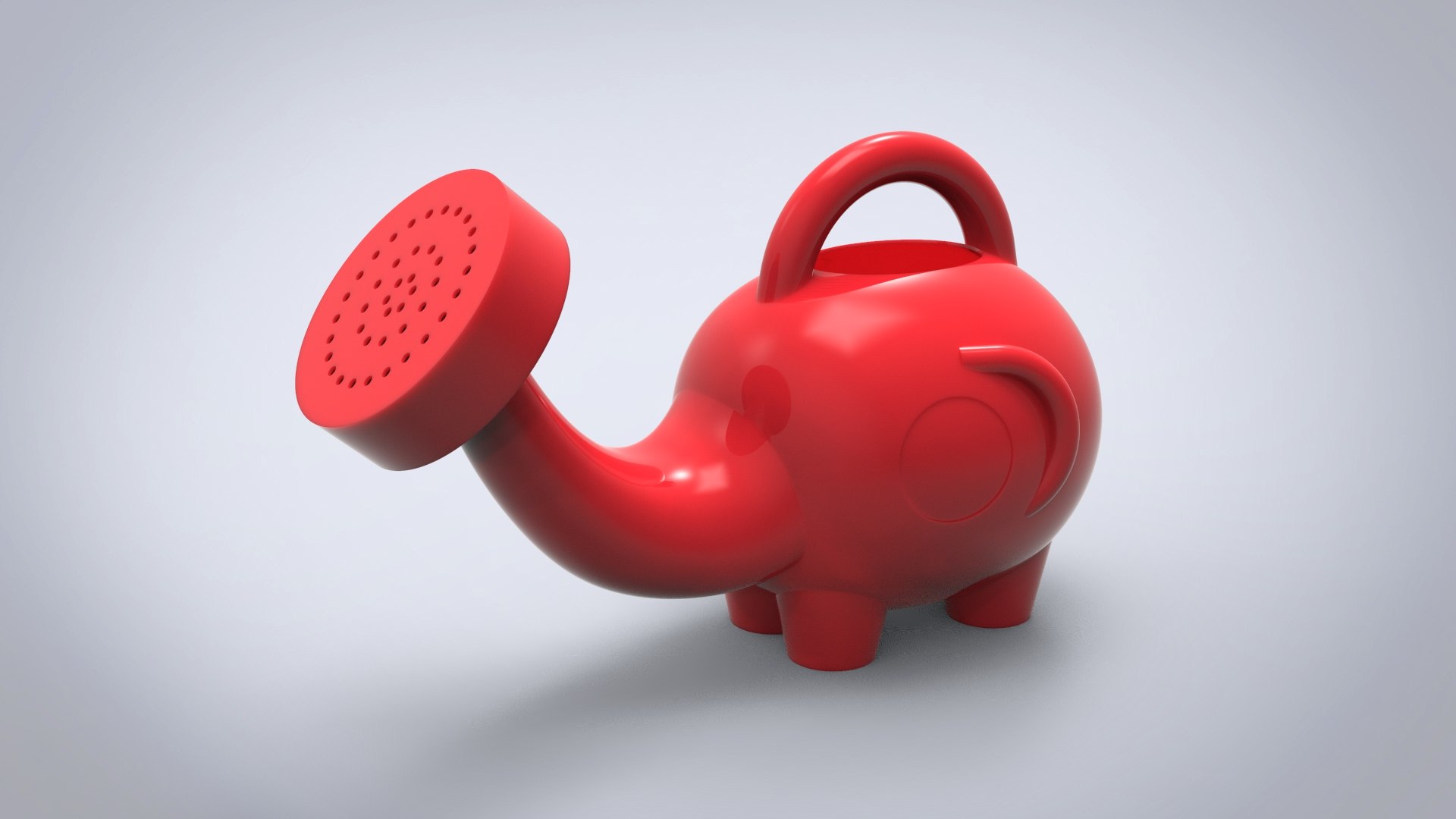 Stylized Elephant Watering Can 3D Printable With Separate Showering ...