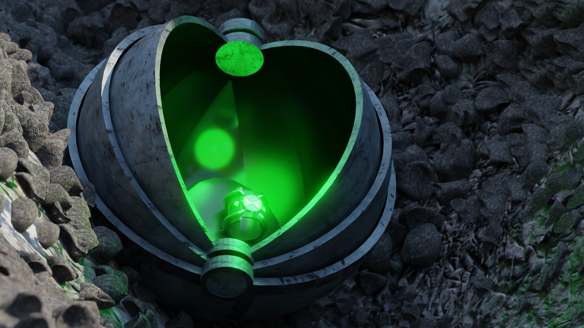 Ben 10 Omnitrix Capsule 3D - TurboSquid 2167756