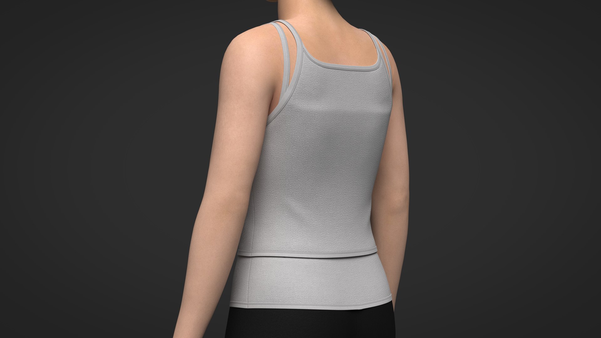 3D Double Layer Tank Top Model - TurboSquid 2339742
