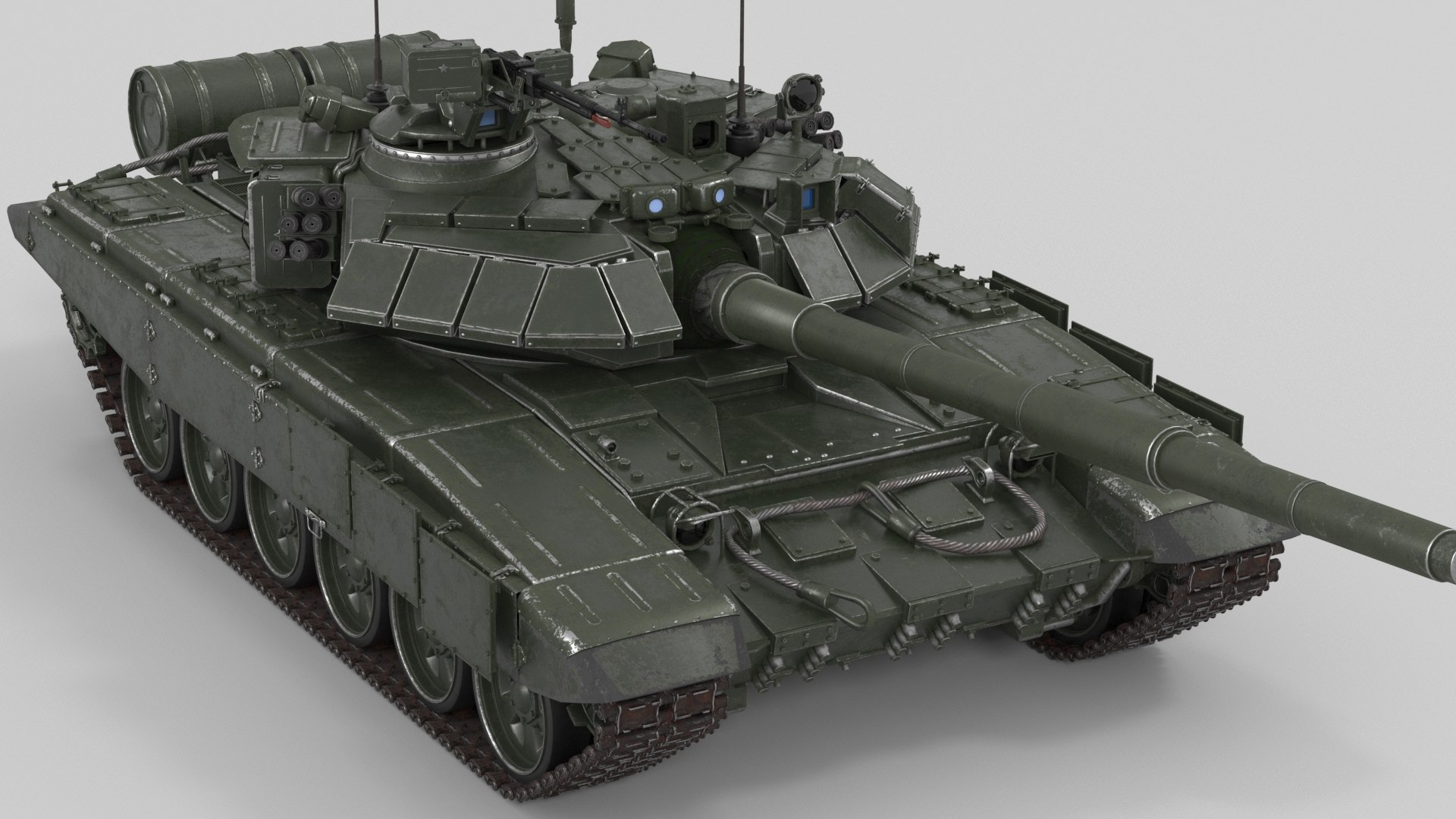 Russian Tank T-90 3D Model - TurboSquid 1292876