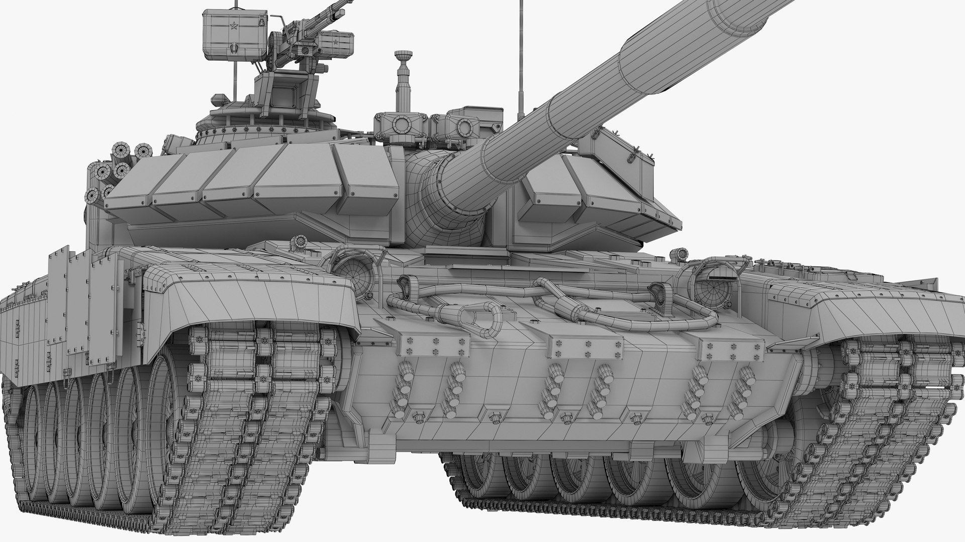 Russian Tank T-90 3D Model - TurboSquid 1292876