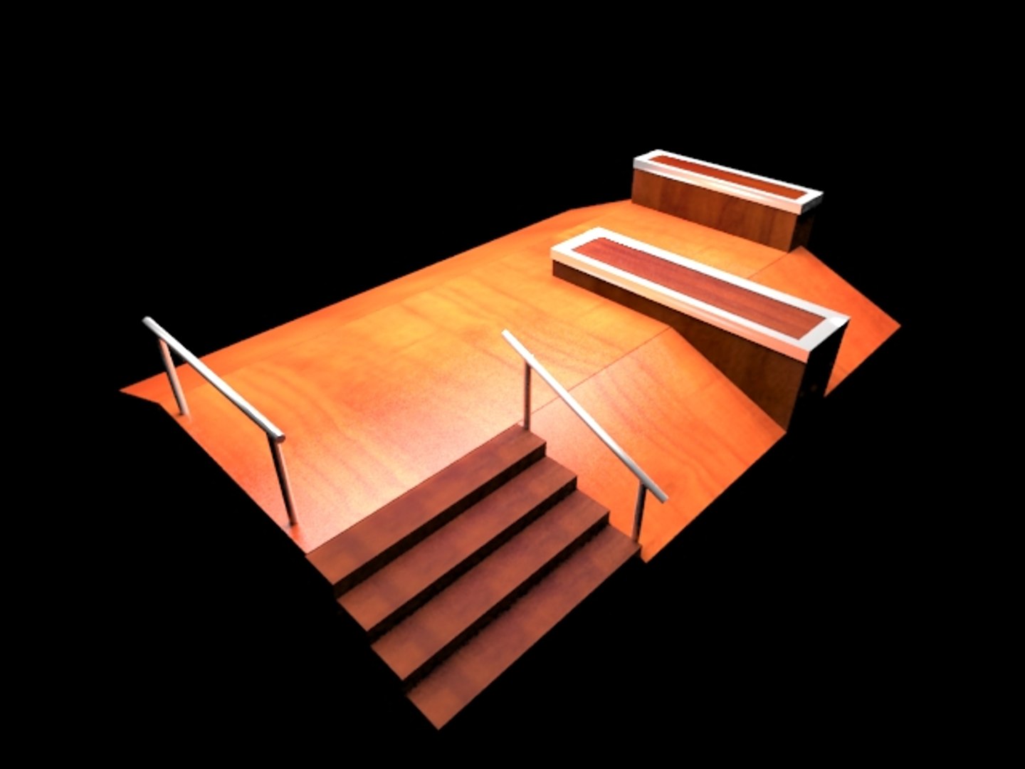 Bmx Park Ramp 3d Max