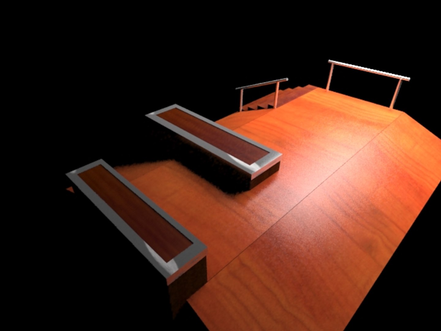 Bmx Park Ramp 3d Max