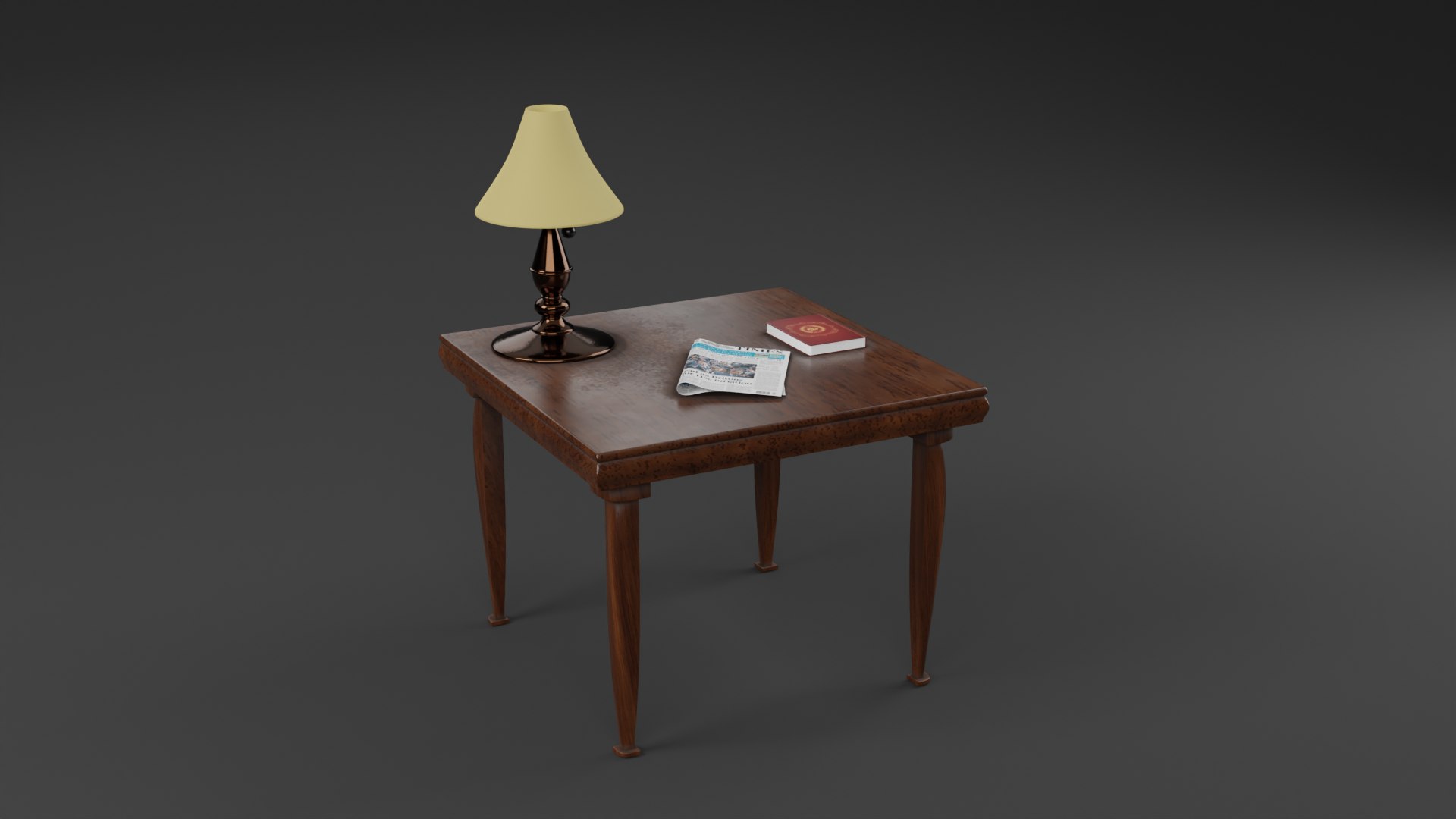 Wooden Table 3D Model - TurboSquid 2031654