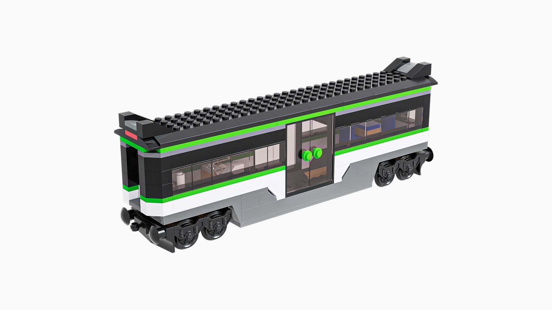 3D Lego Express Passenger Vagone Model - TurboSquid 2259189