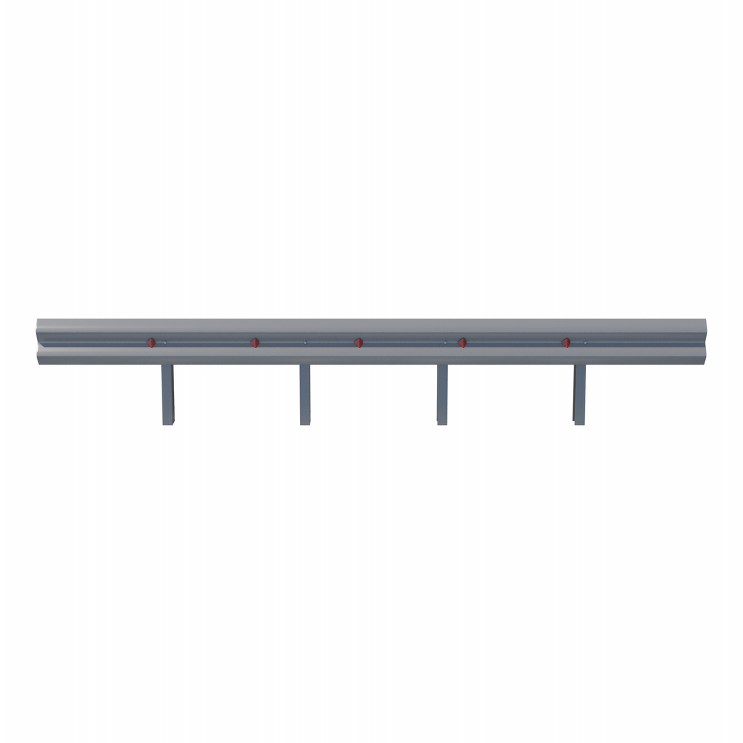 3D Highway Guardrail Model - TurboSquid 2082436