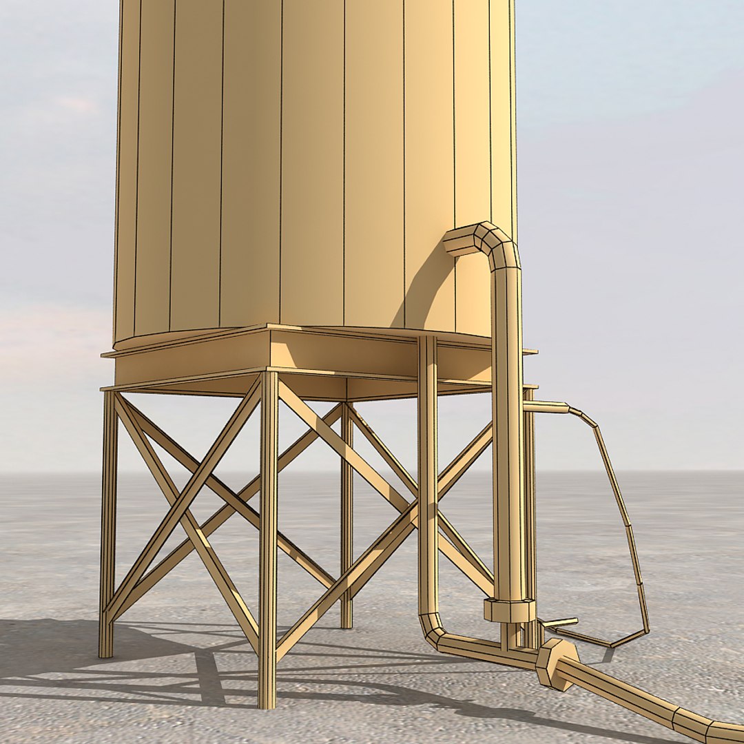 3dsmax Land Fuel Tanks