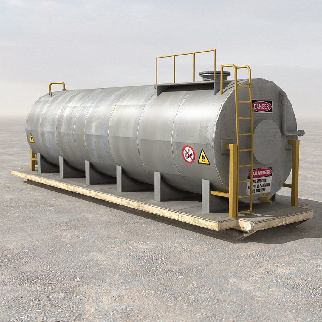 3dsmax Land Fuel Tanks
