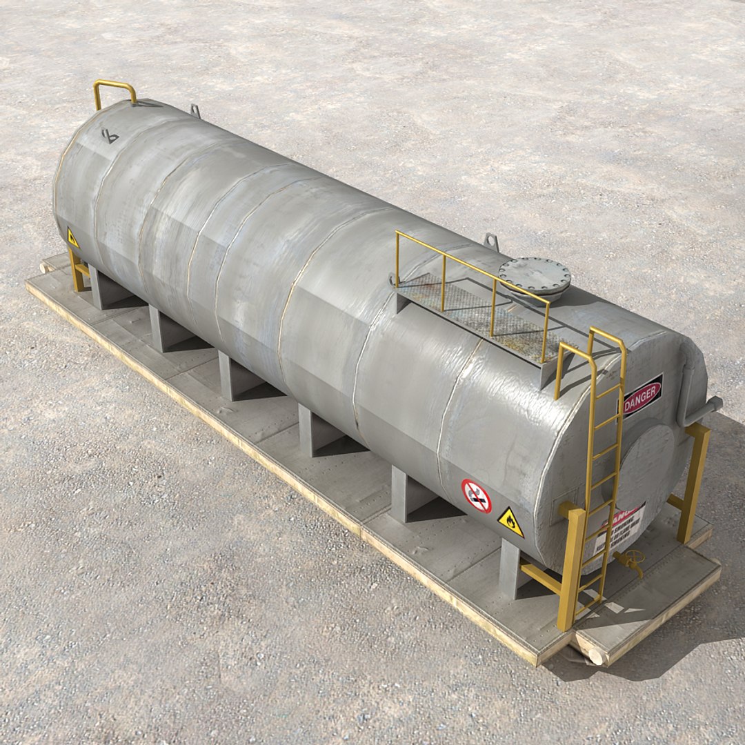 3dsmax Land Fuel Tanks